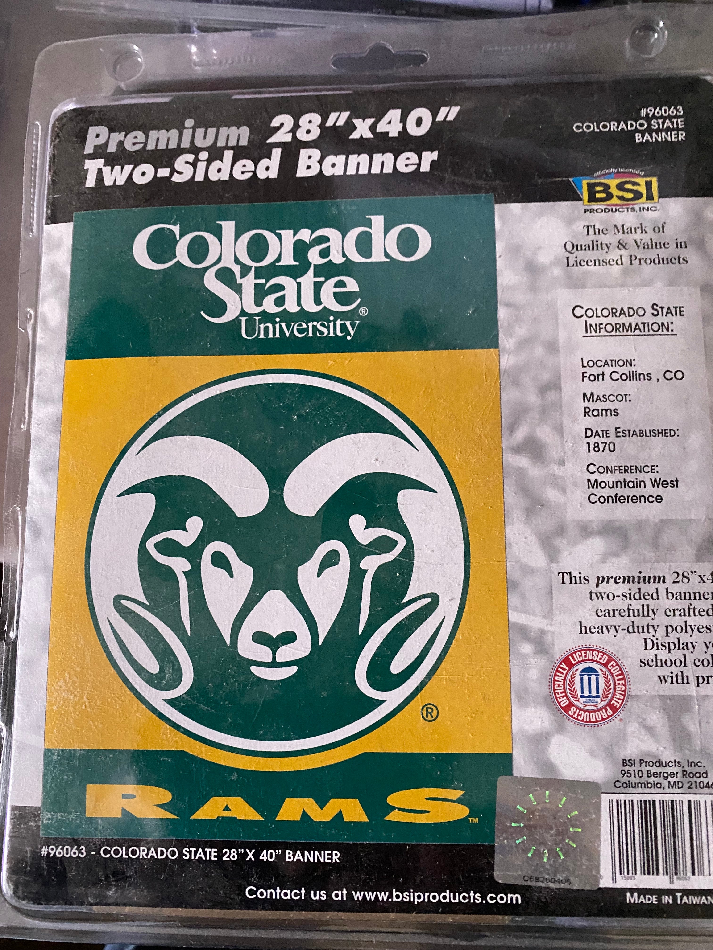 COLORADO STATE RAMS BANNER – Collins Courts Sports