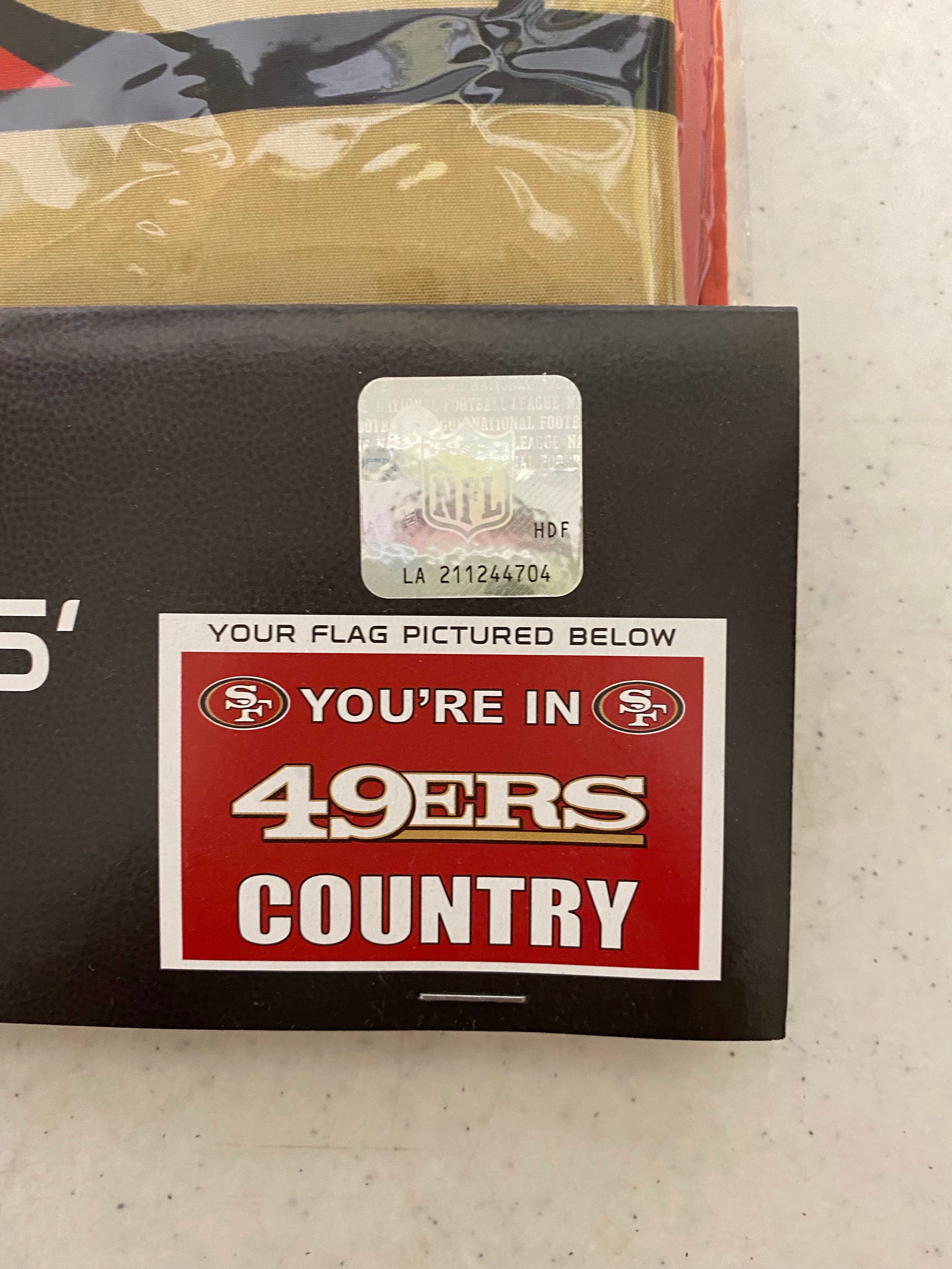 SAN FRANCISCO 49ERS “COUNTRY FLAG” – Collins Courts Sports