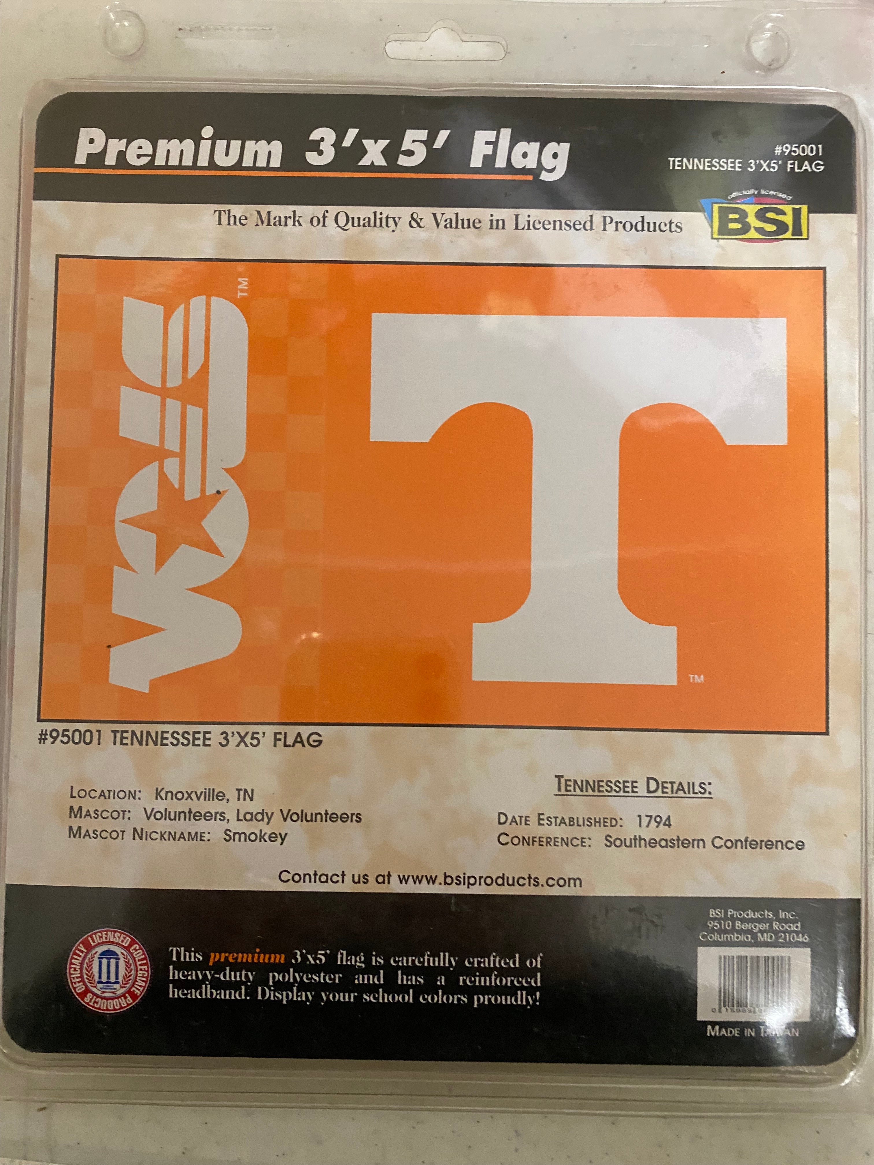 TENNESSEE VOLS 3’x5’ Flag – Collins Courts Sports