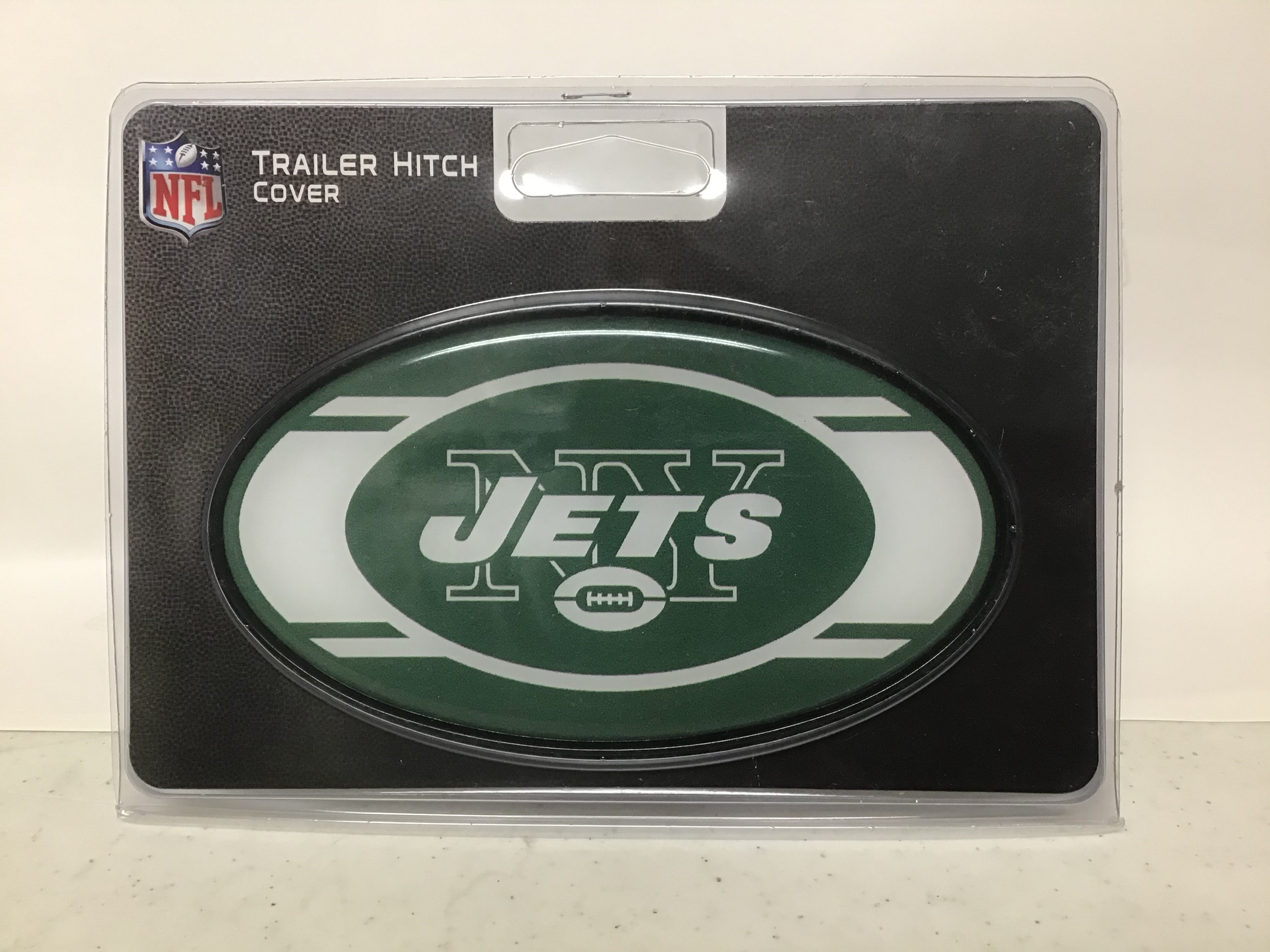 NEW YORK JETS TRAILER HITCH COVER – Collins Courts Sports