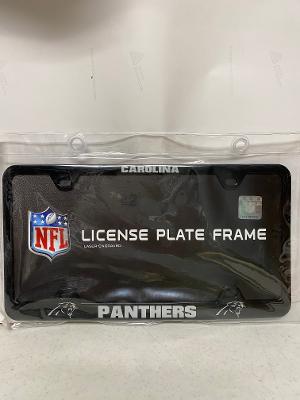 CAROLINA PANTHERS LICENSE PLATE FRAME – Collins Courts Sports